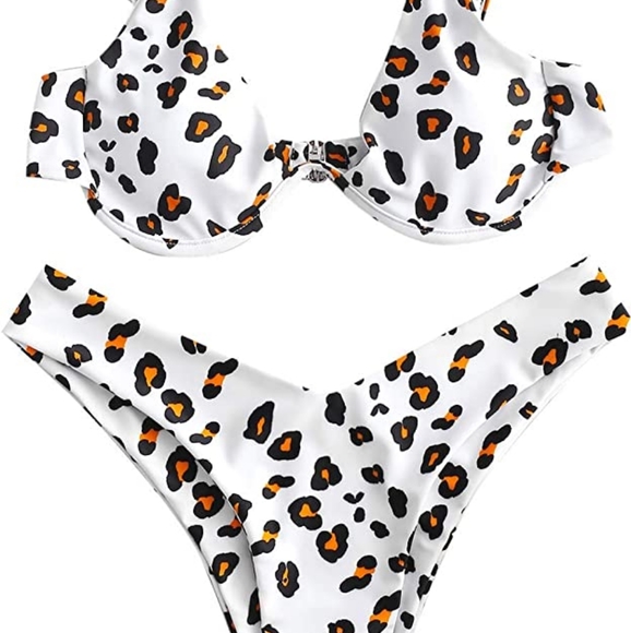 MK Boutique | Swim | Vwired Underwire Push Up High Cut Bikini Set Two ...